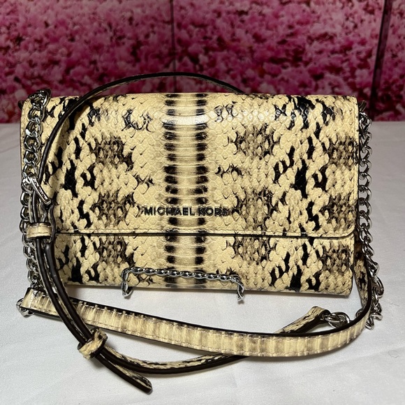 Michael Kors | Bags | Michael Kors Snakeskin Crossbody Bag | Poshmark